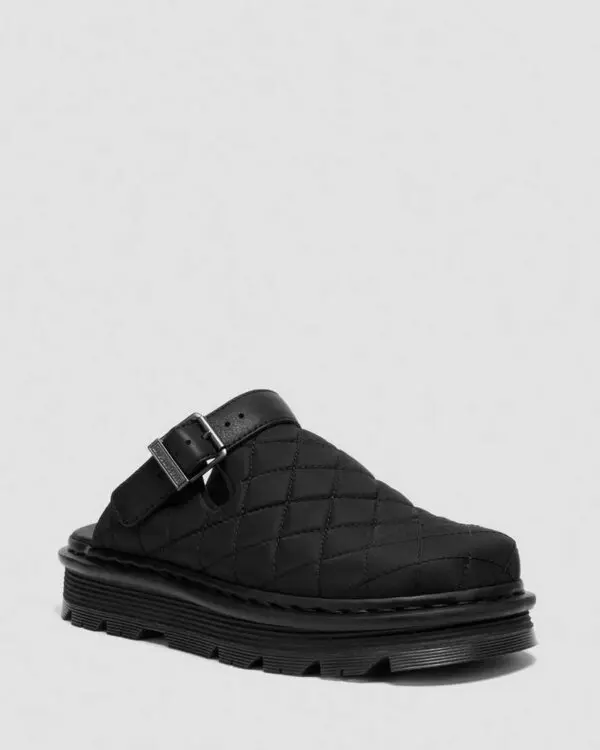 Dr. Martens Zebzag Quilted Canvas Platform Mules
