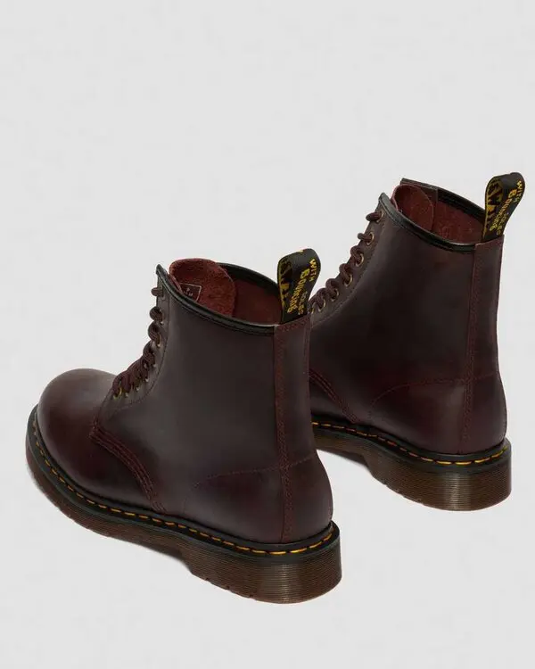 Dr. Martens 1460 Crazy Horse Leather Boots - Red