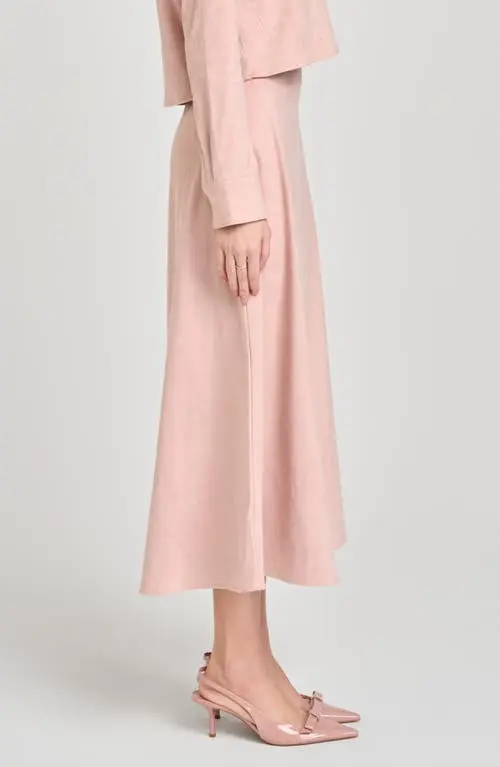 WAYF A-line Midi Skirt