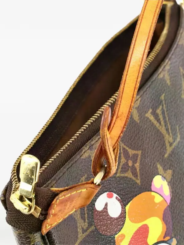 LOUIS VUITTON Murakami Panda Pochette Accessoires - Brown