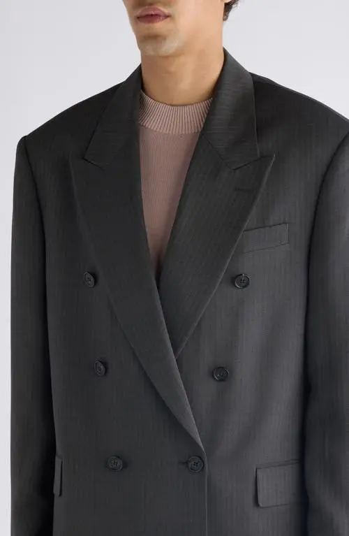 Acne Studios Jarvel Double Breasted Herringbone Blazer