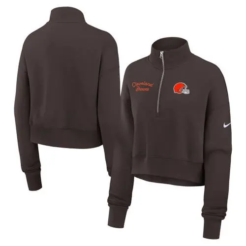Nike Cleveland S Primetime Phoenix Half-zip Sweatshirt - Brown