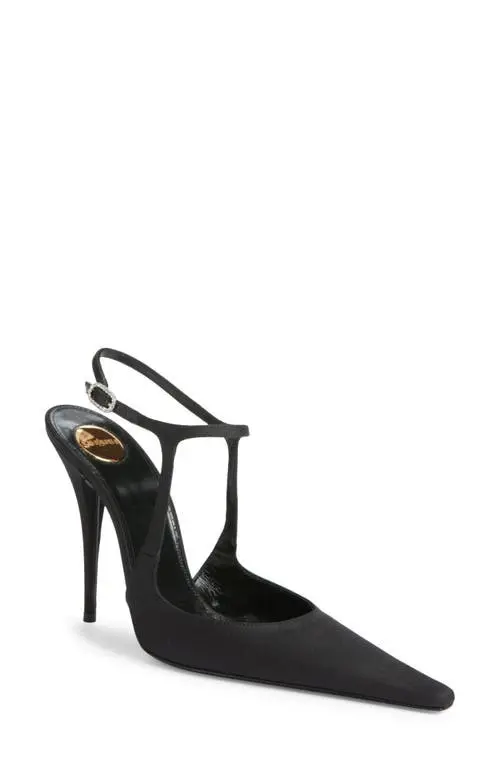 Saint Laurent Ankle Strap Stiletto Pumps - Noir