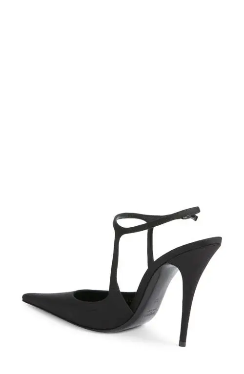 Saint Laurent Ankle Strap Stiletto Pumps - Noir
