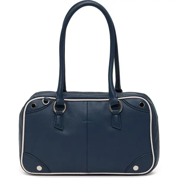 HAMMITT Medium Meredith Shoulder Bag - Nautical Navy/silver