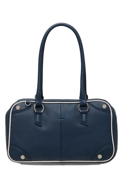 HAMMITT Medium Meredith Shoulder Bag - Nautical Navy/silver