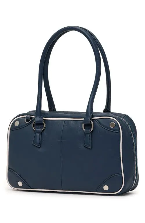 HAMMITT Medium Meredith Shoulder Bag - Nautical Navy/silver