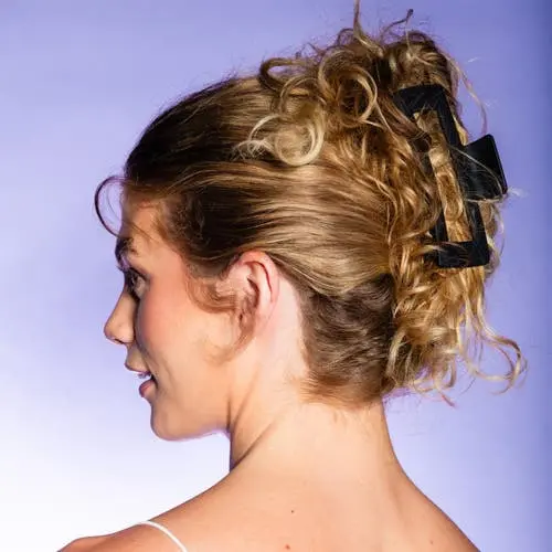 GIMME BEAUTY Xl Rectangle Claw Clip For Thick Hair - Black