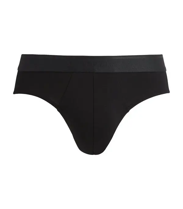 Sunspel Tencel-blend Stretch Briefs - Black