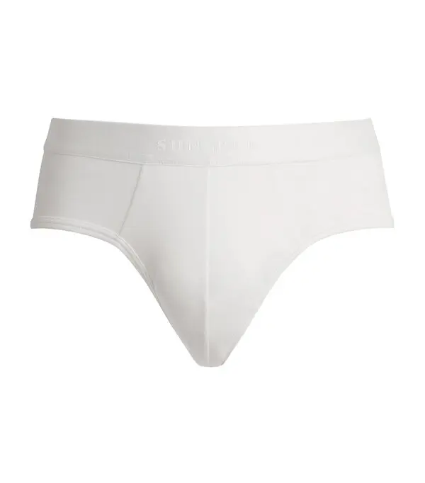 Sunspel Sea Island Cotton Briefs - White