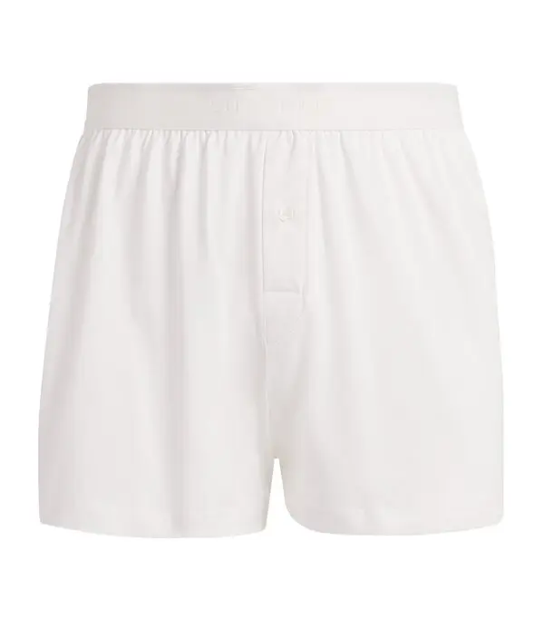 Sunspel Superfine Cotton Boxer Shorts - White