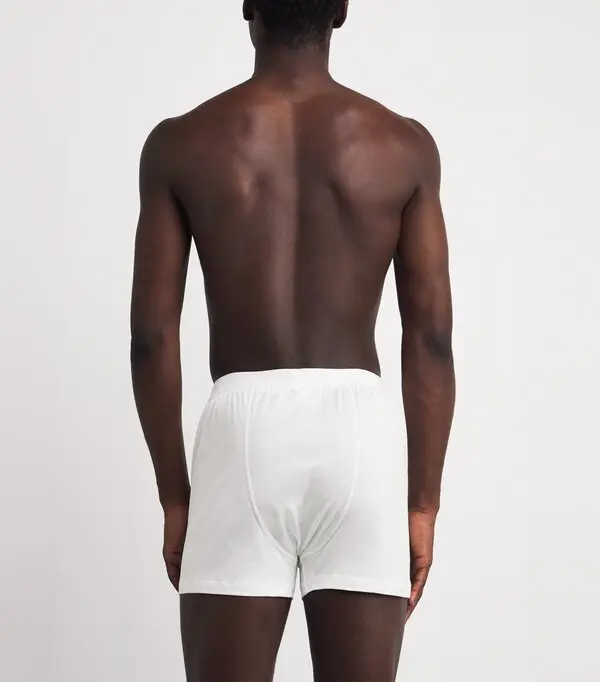 Sunspel Superfine Cotton Boxer Shorts - White