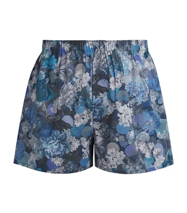 Sunspel Cotton Floral Boxer Shorts