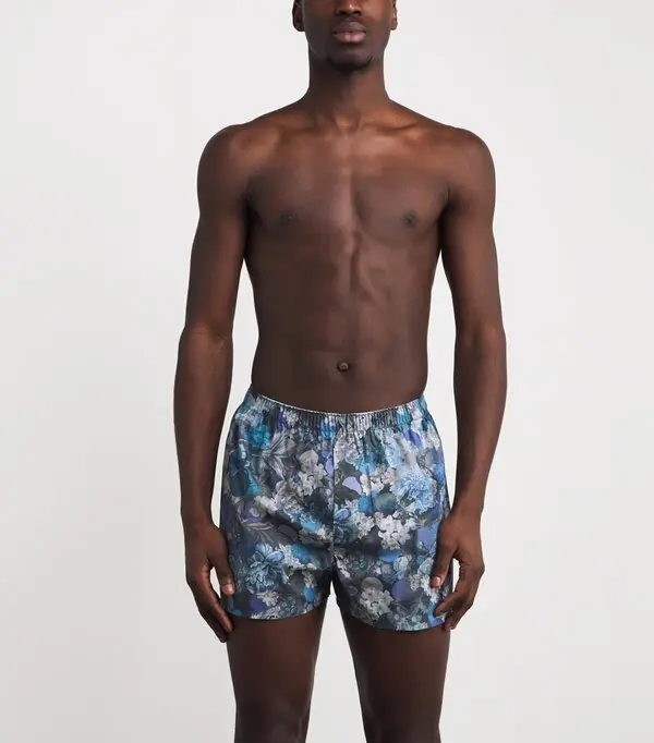 Sunspel Cotton Floral Boxer Shorts