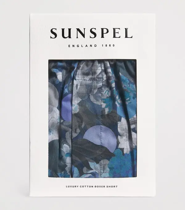 Sunspel Cotton Floral Boxer Shorts
