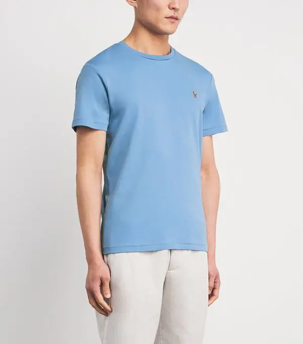 Polo Ralph Lauren Pima Cotton Polo Pony T-shirt - Blue
