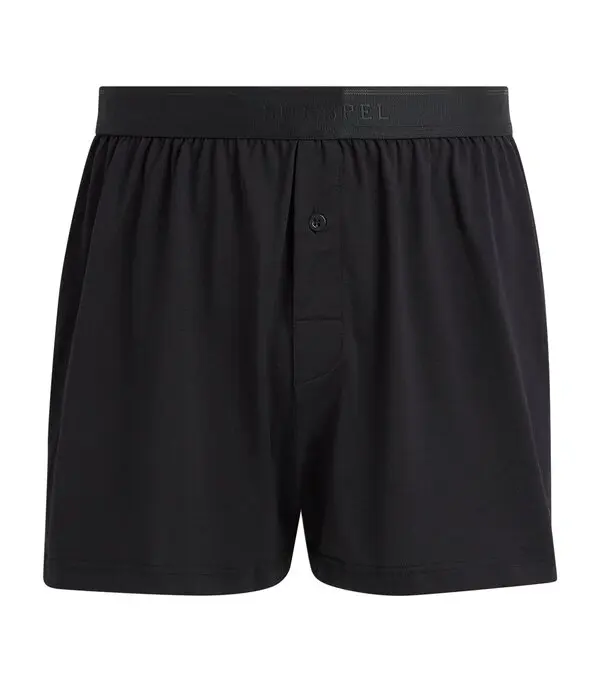 Sunspel Superfine Cotton Boxer Shorts - Black