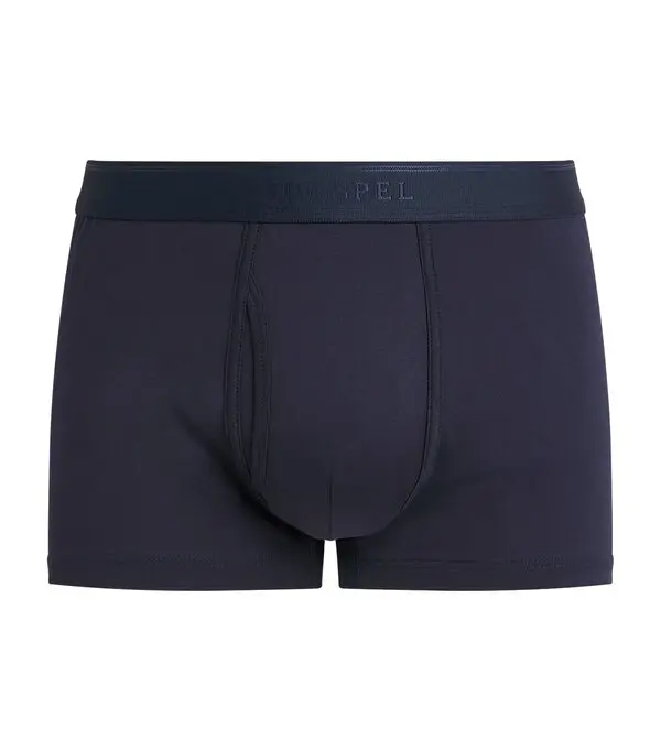 Sunspel Superfine Cotton Low-rise Trunks - Navy