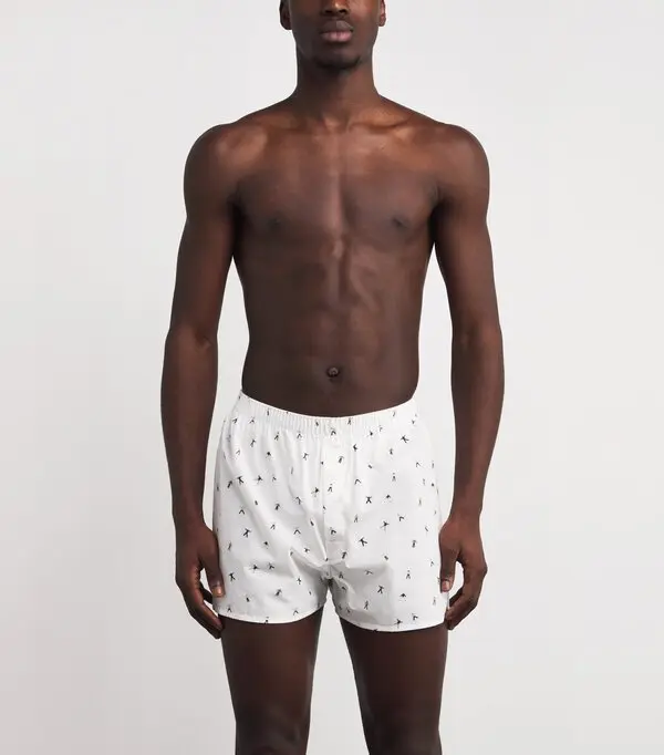 Sunspel Cotton Printed Board Shorts