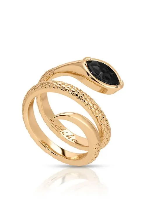 Ettika Marquise Coil Ring - Black