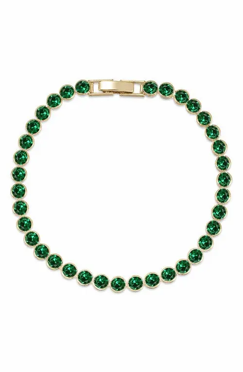 Ettika Cubic Zirconia Tennis Bracelet - Green