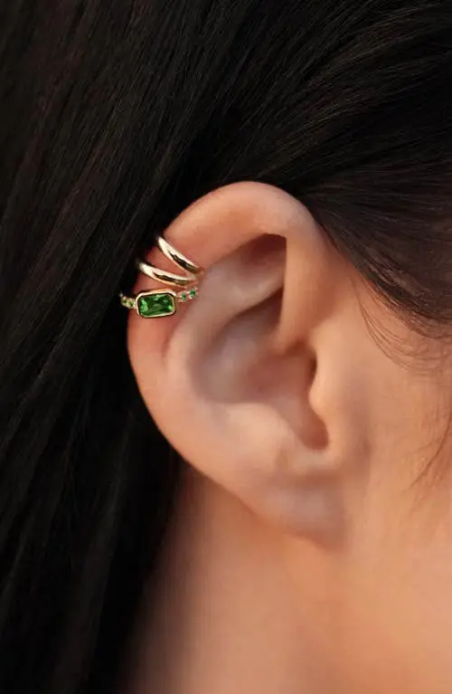 Ettika Single Ear Cuff - Green