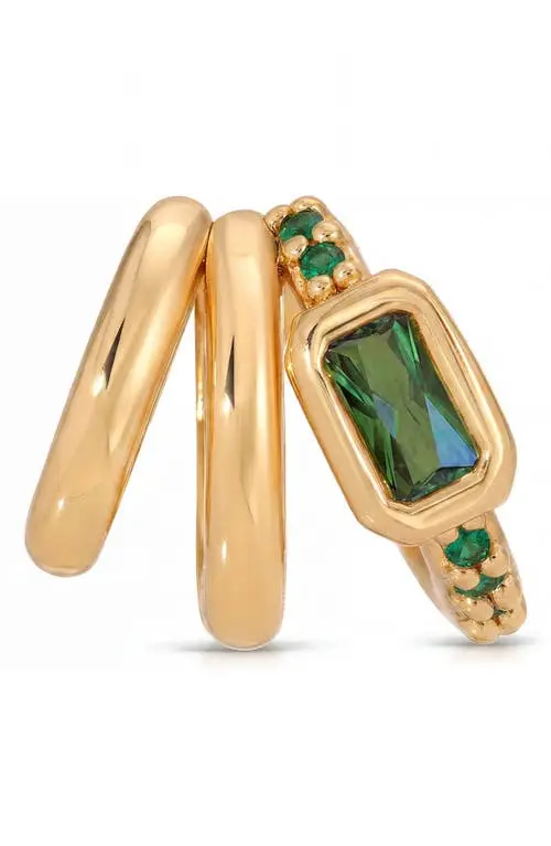 Ettika Single Ear Cuff - Green