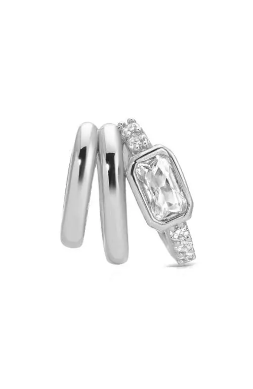 Ettika Single Ear Cuff - Silver