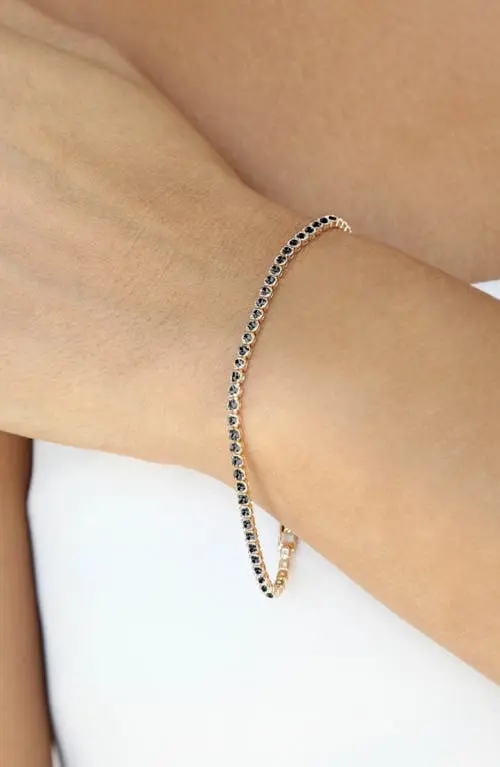 Ettika Minimalist Cubic Zirconia Tennis Bracelet - Black
