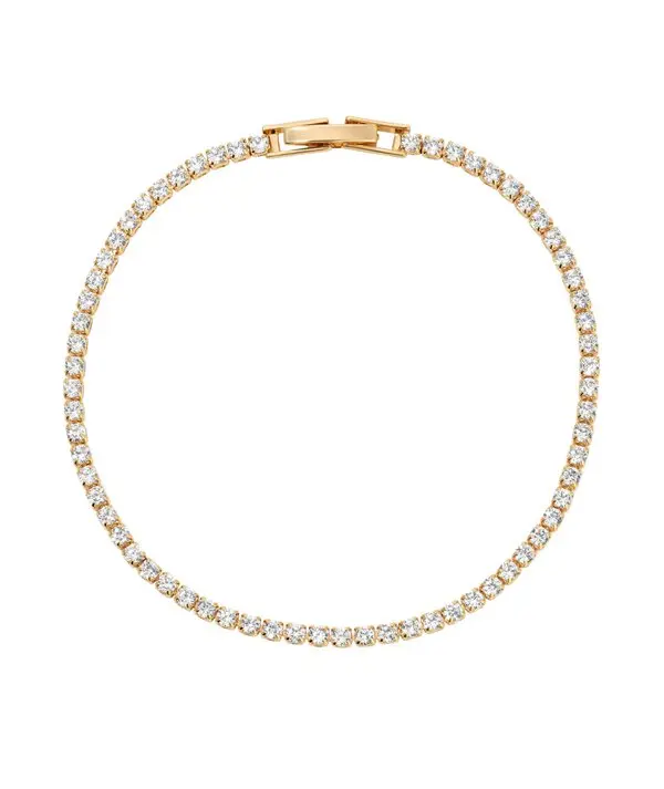 Ettika Minimalist Cubic Zirconia Tennis Bracelet - Gold