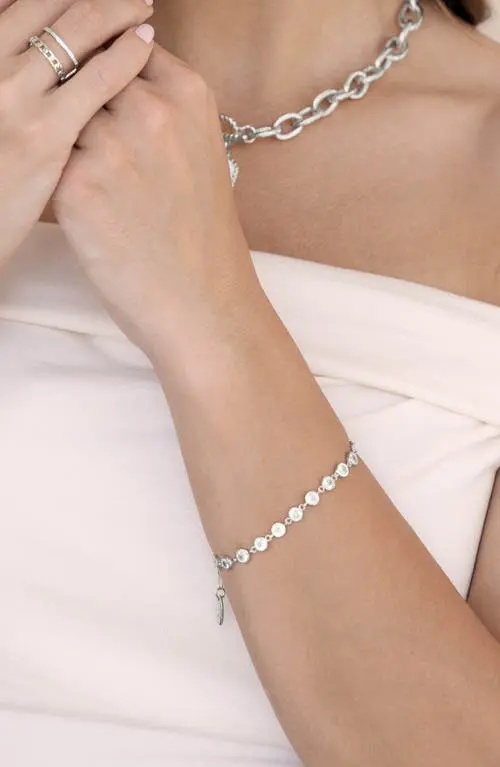 Ettika Crystal Link Bracelet - Silver