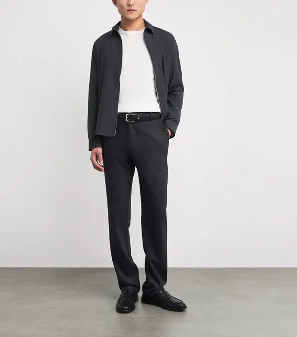 Sunspel Wool Cashmere Straight Trousers