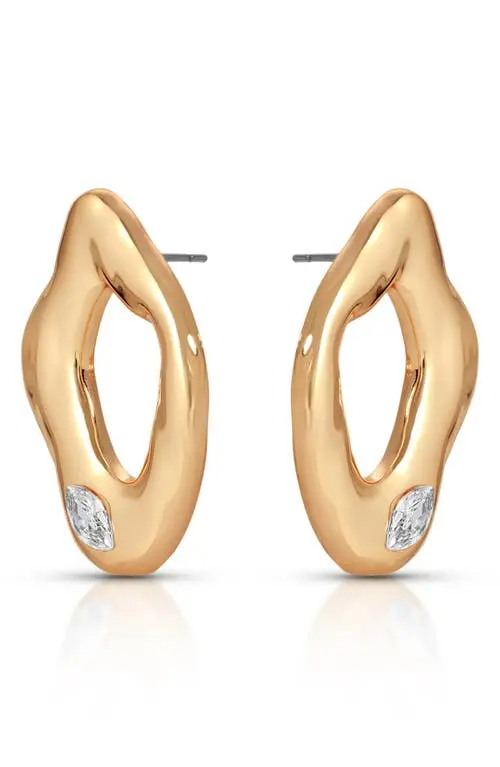 Ettika Liquid Metal Drop Earrings