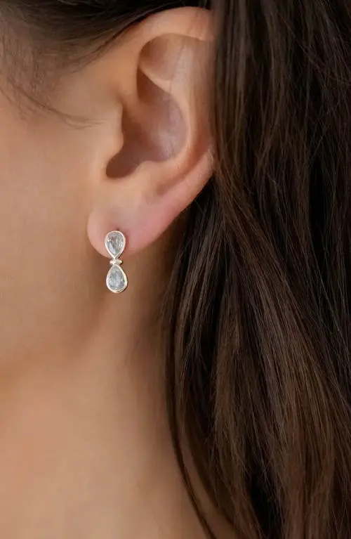 Ettika Infinity Crystal Drop Earrings