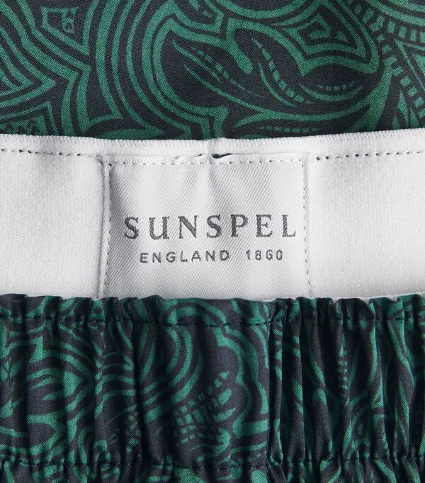 Sunspel Cotton Printed Boxer Shorts