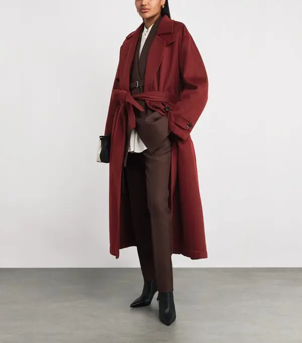 Brioni Cashmere Wrap Trench Coat