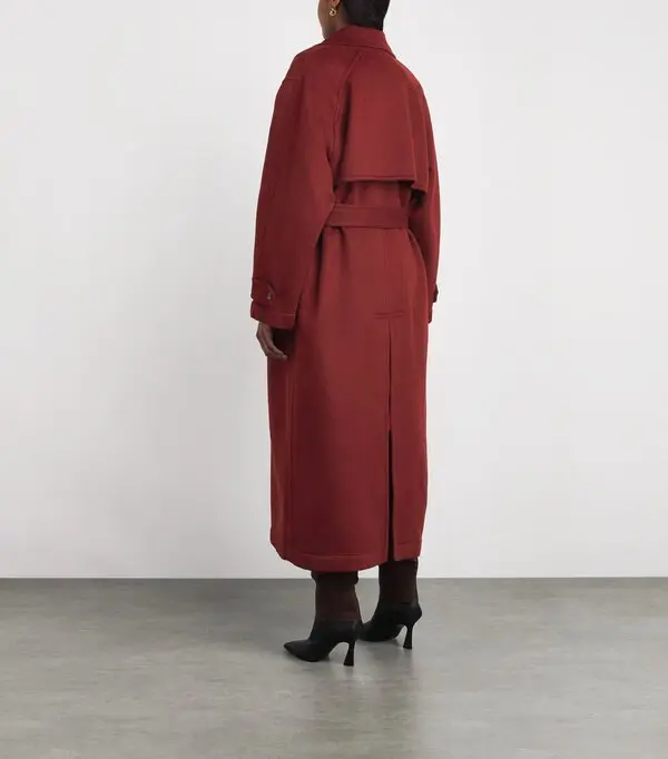 Brioni Cashmere Wrap Trench Coat