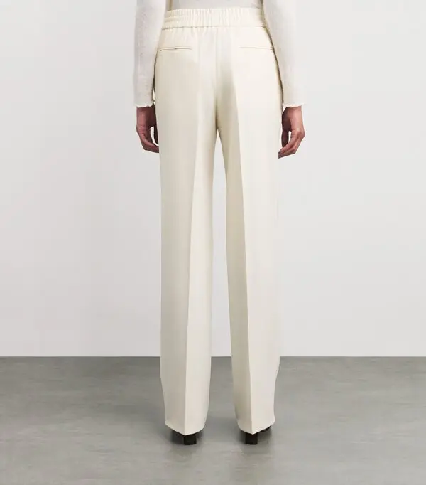 Brioni Cashmere Wide-leg Track Pants