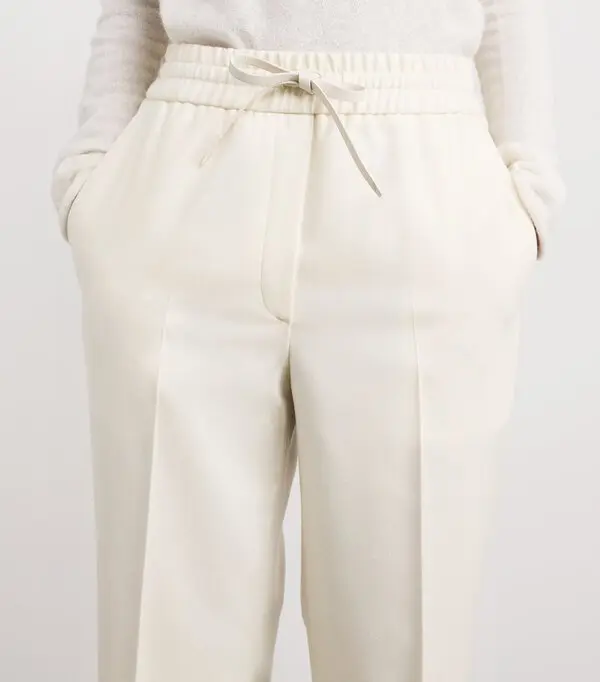 Brioni Cashmere Wide-leg Track Pants