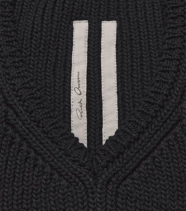 Rick Owens Virgin Wool Skull Balaclava