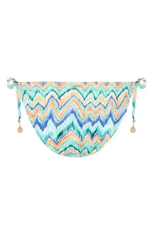 MILLY Tropical Chevron String Bikini Bottoms