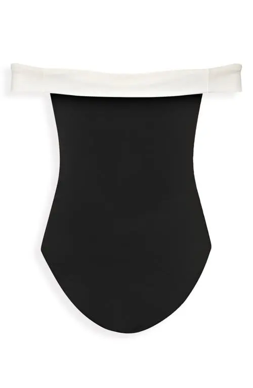 MILLY Off-the-shoulder One-piece Swimsuit