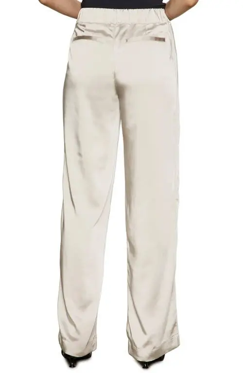 Sanctuary Modern Satin Mid-rise Trousers - Silver Grey