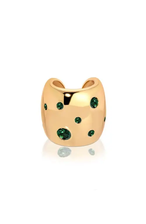 Ettika Scattered Crystal Ear Cuff - Green