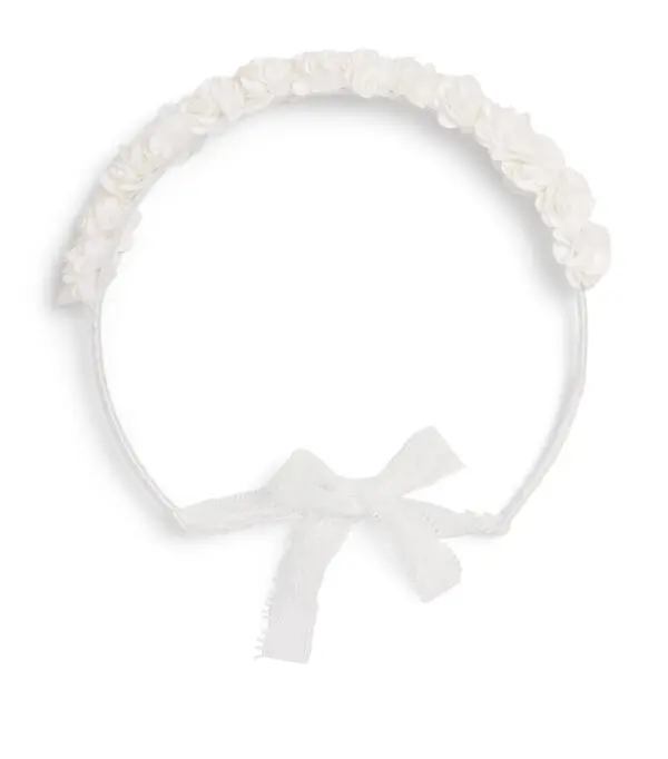 TARTINE ET CHOCOLAT Floral Lace Headband - Ivory