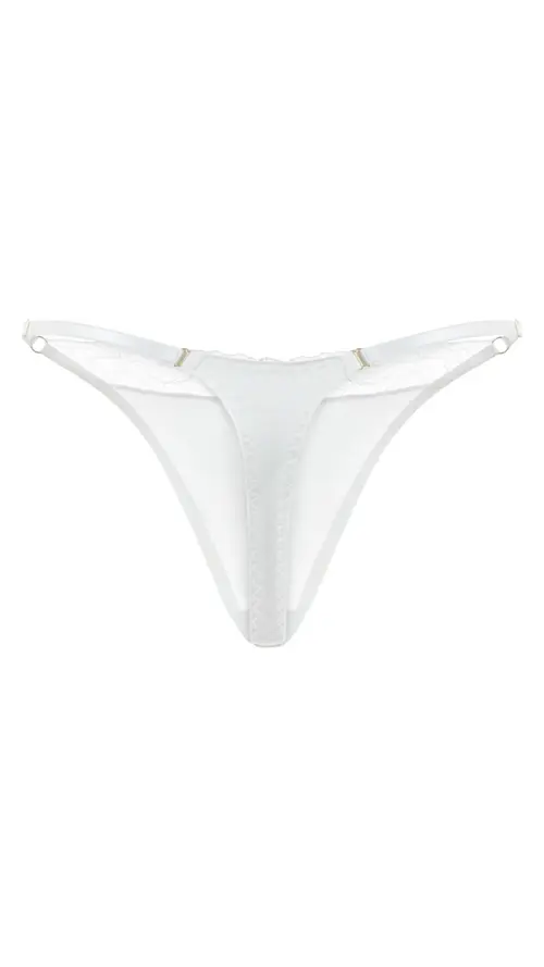 MERS SILK Mercy Silk & Lace Thong