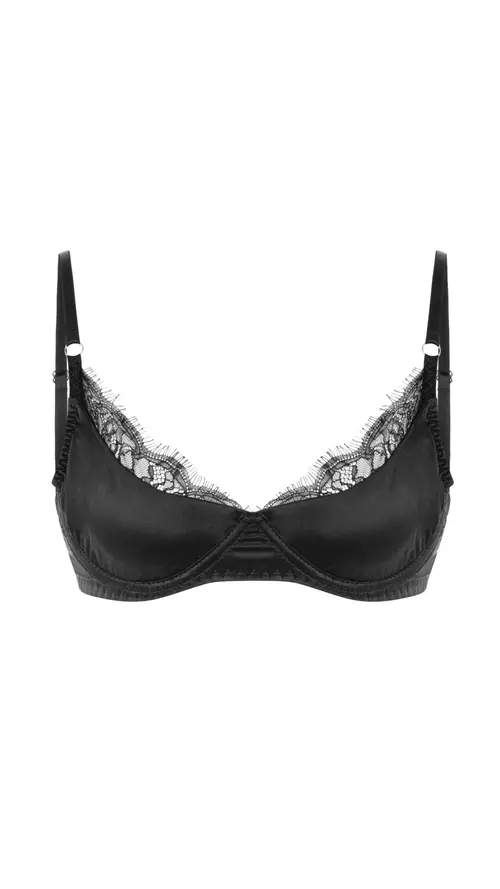 MERS SILK Wildy Silk & Lace Bra