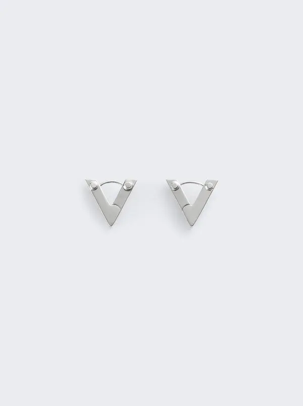 Bottega Veneta Rivet Earrings - Silver