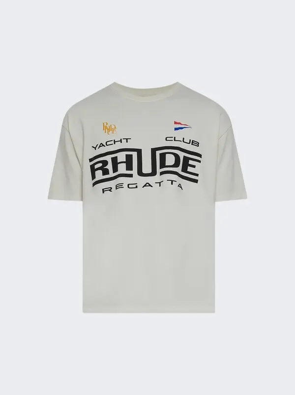 Rhude Regatta Club Tee Vintage And Black - White