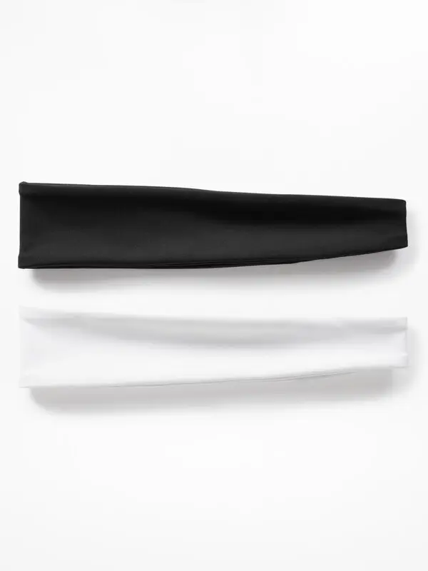 Athleta Interval Headbands 2-pack - Black/bright White